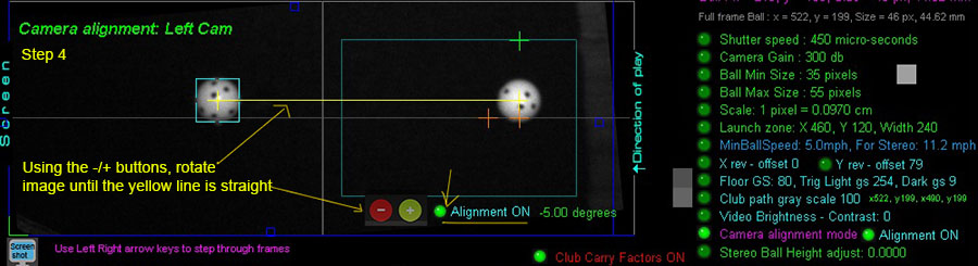 SCX camera alignment
