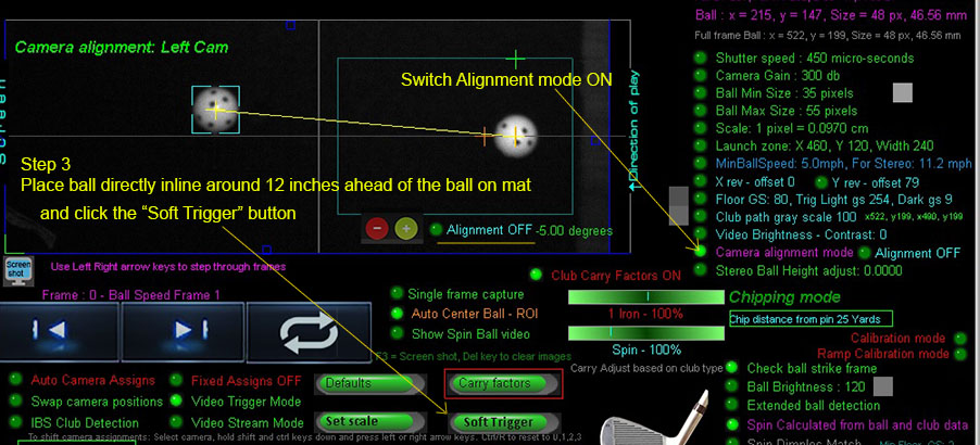 SCX camera alignment
